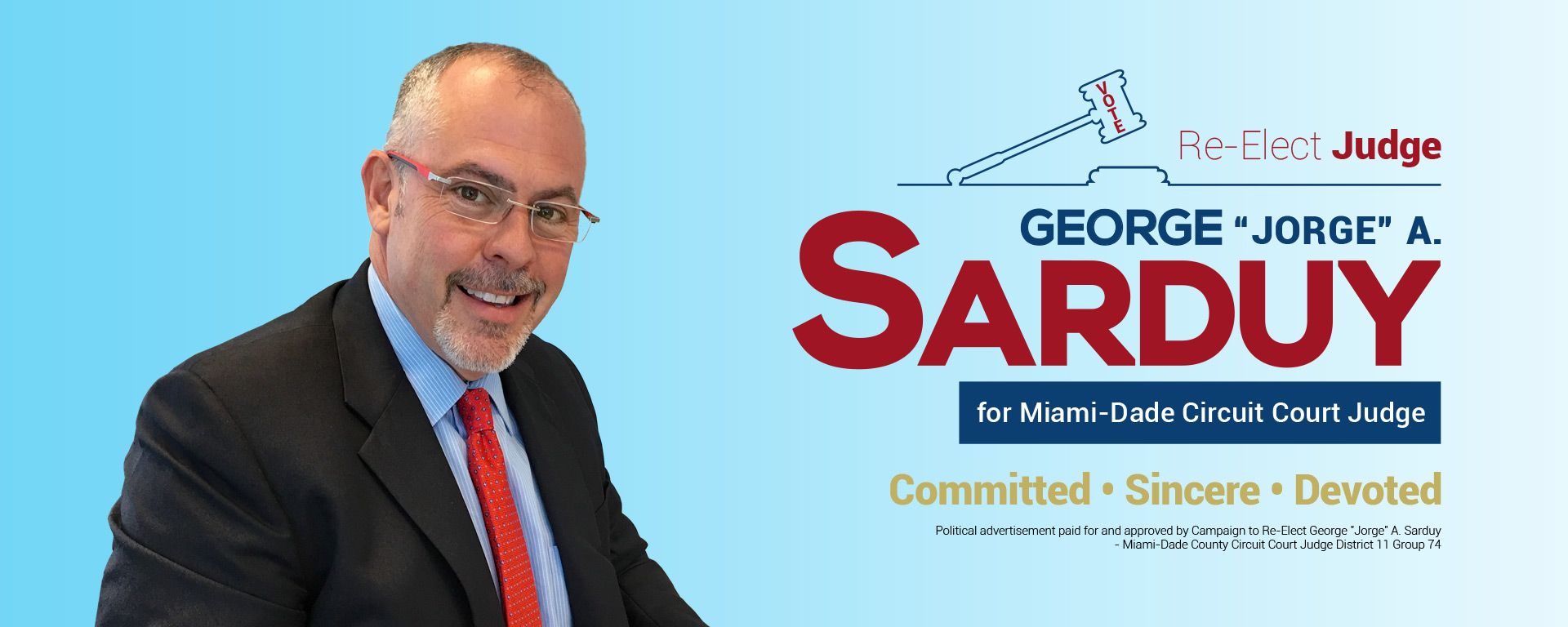 Re-Elect Judge George "Jorge" A. Sarduy | Miami-Dade Circuit